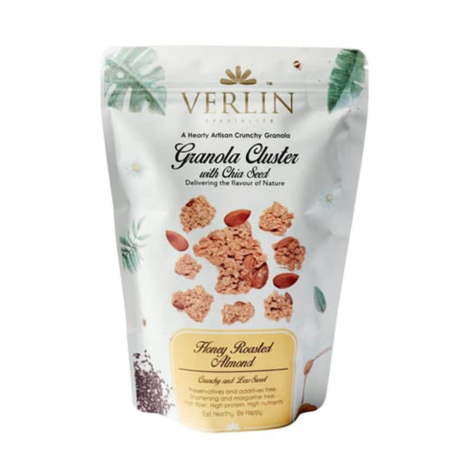 Verlin - Honey Roasted Almond Clusters (150g) (12/carton) – Tasty Snack ...
