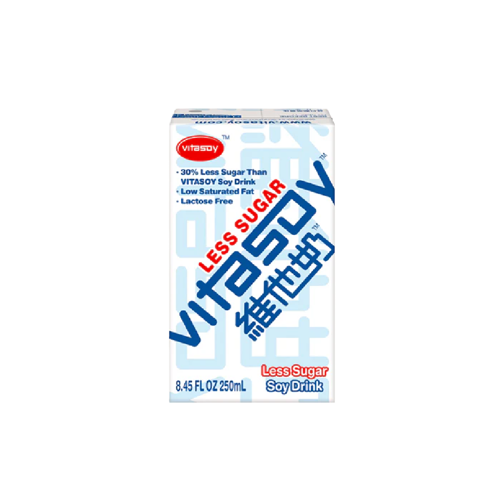 Vitasoy - Soya Bean (Less Sugar) Packet Drink (250ml) (48/carton ...