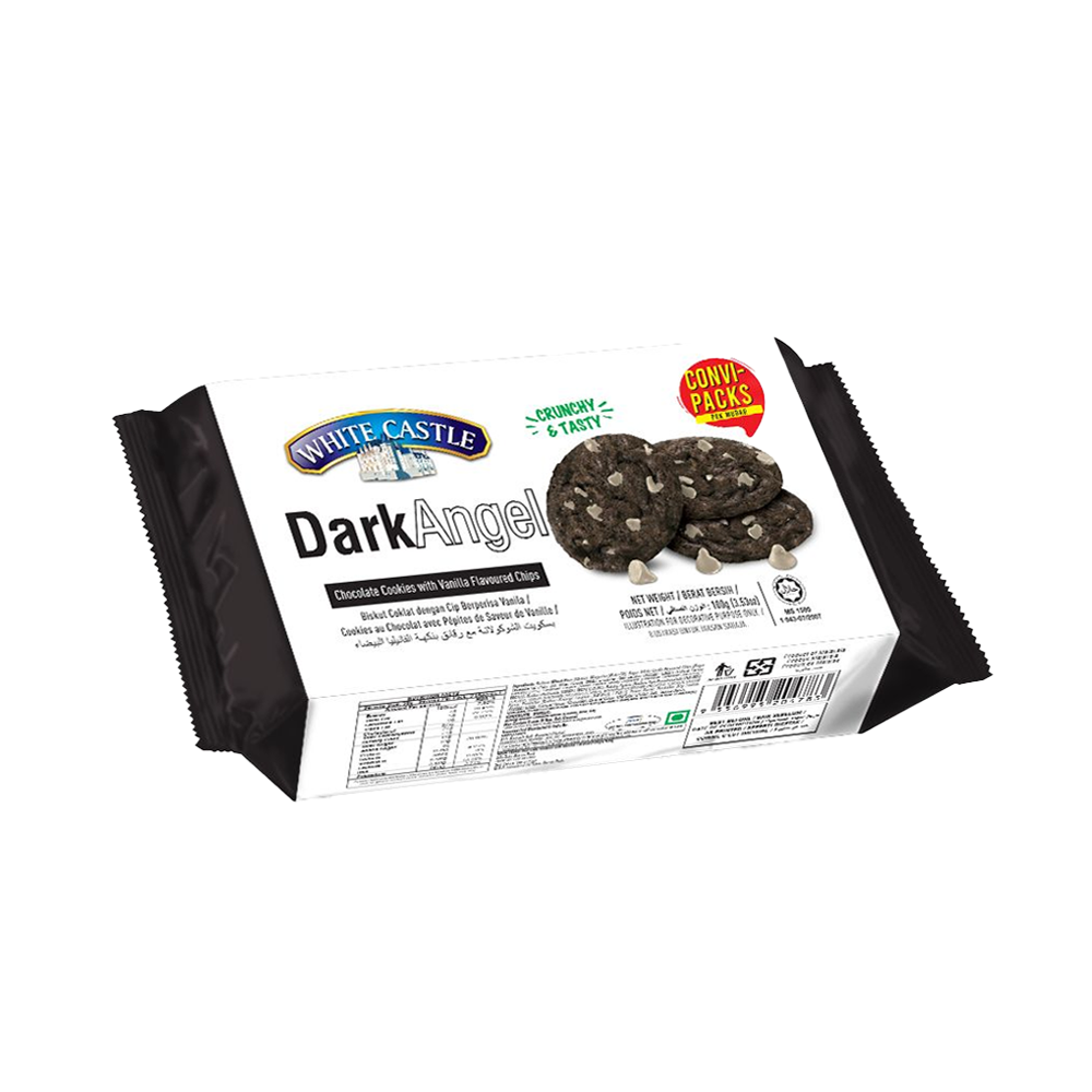 White Castle - Dark Angel Vanilla Chocolate Chips Cookies (180g) (24/c ...
