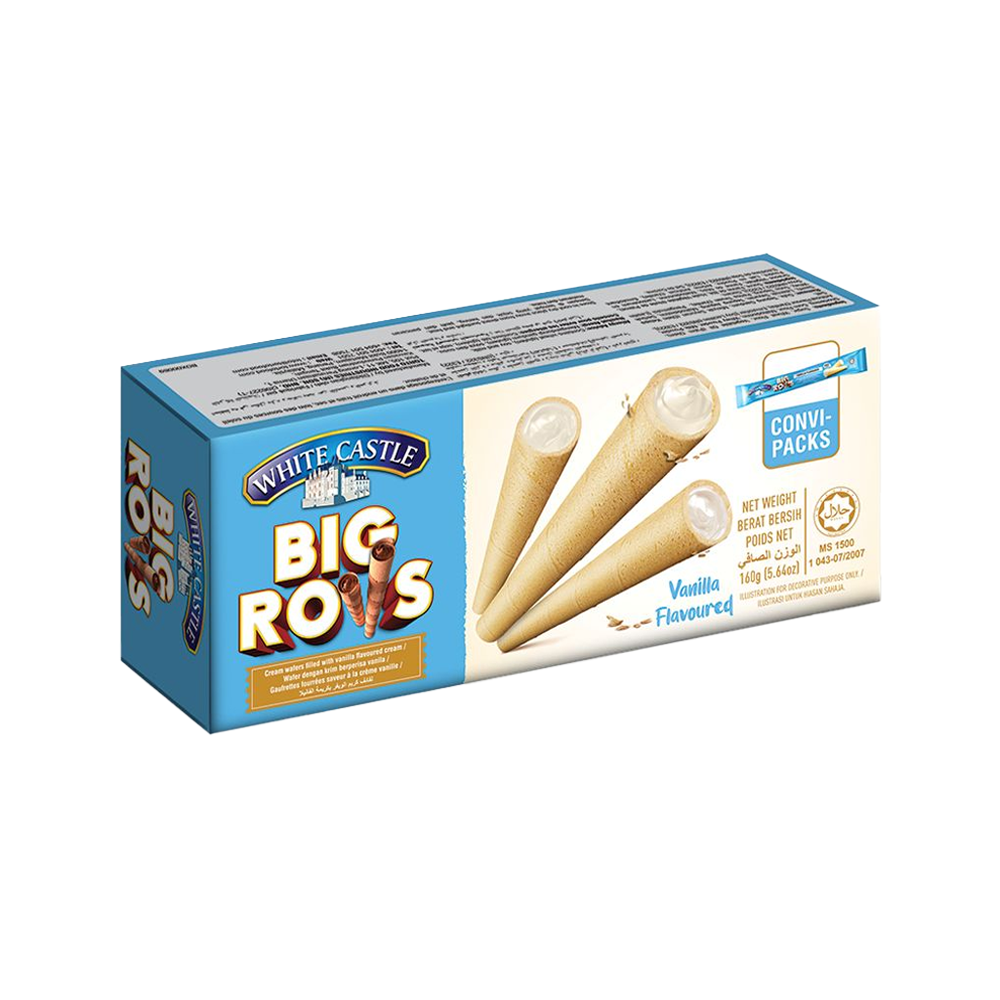White Castle - Vanilla Big Roll (160g) (24/carton) – Tasty Snack Asia