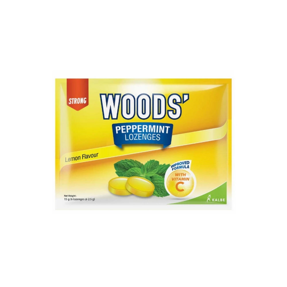 Woods' - Lemon Peppermint Lozenges (6/pack) (15g) (15/carton) – Tasty ...
