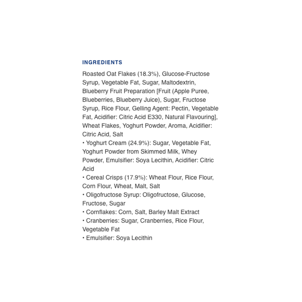 Yogood - Blueberry & Cranberry Yoghurt Coated Muesli Bars (6/pack) (13 ...