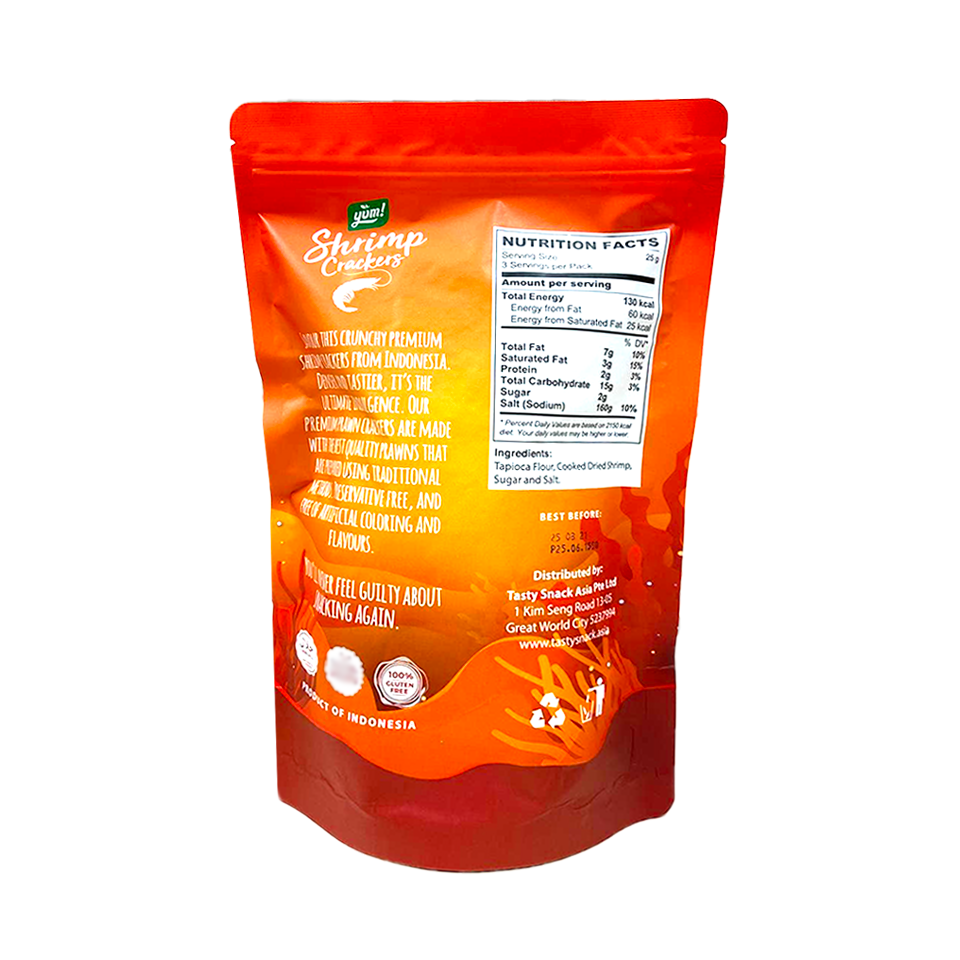 Yum - Shrimp Cracker (70g) (30/carton) – Tasty Snack Asia