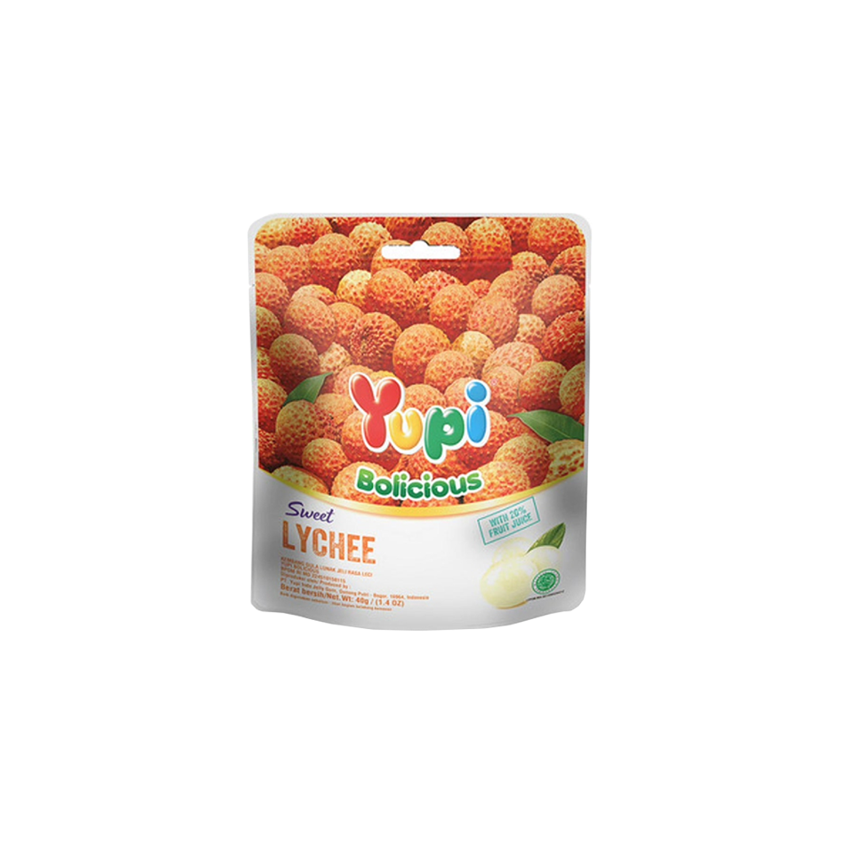 Yupi Bolicious - Sweet Lychee (40g) (12/carton) – Tasty Snack Asia
