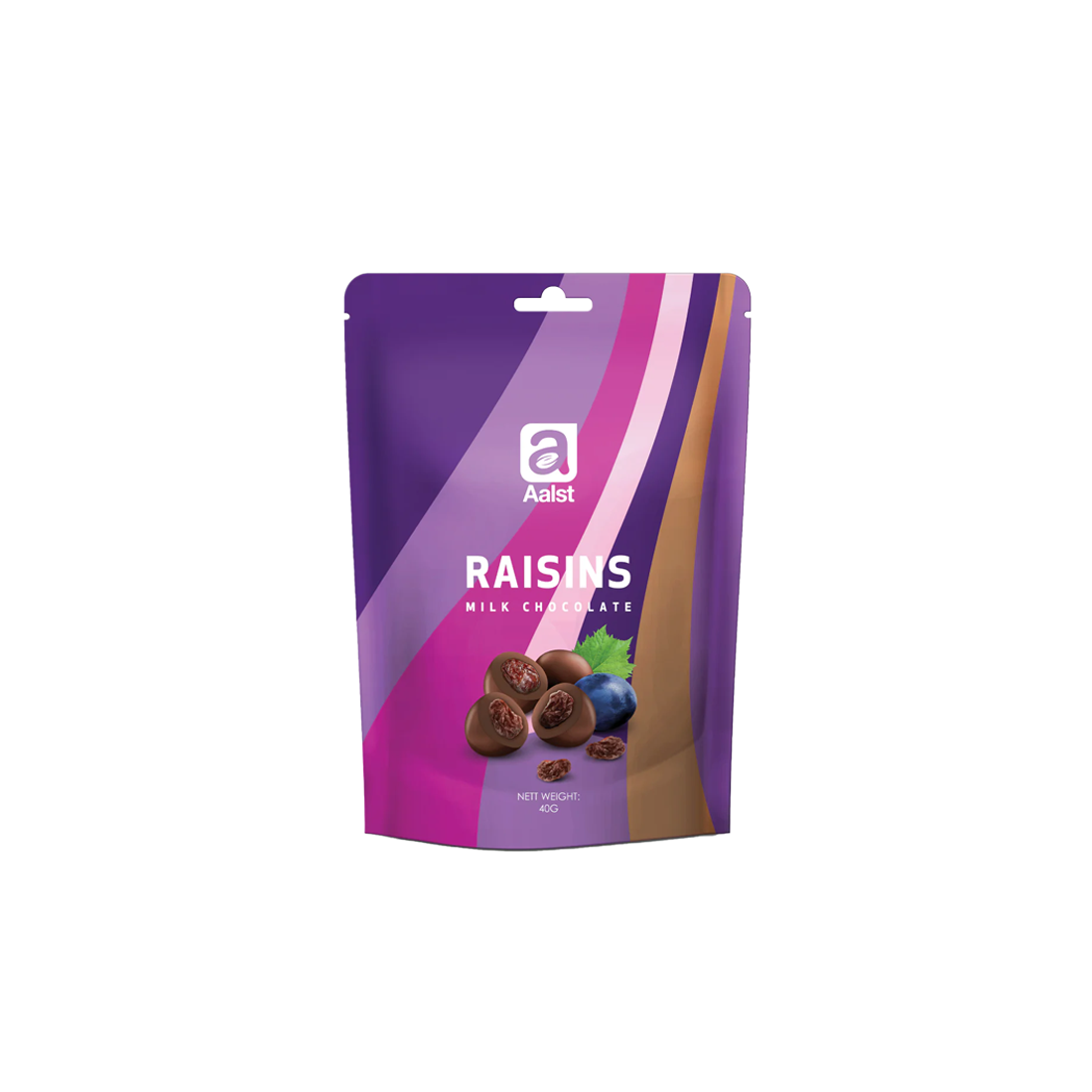 Aalst - Whole Raisin Milk Chocolate Doypack (40g) (24/carton) – Tasty ...