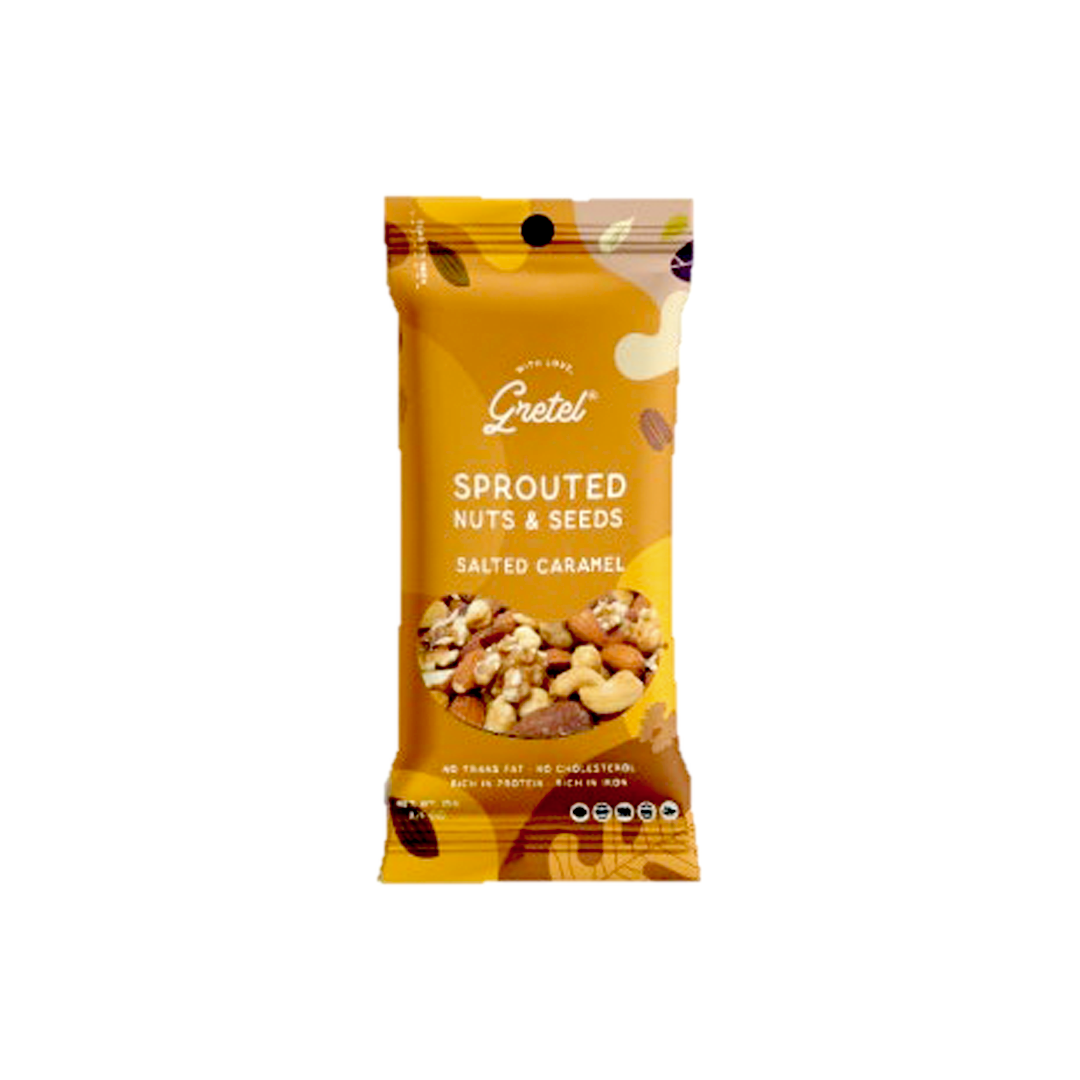 Gretel - Salted Caramel Sprouted Nuts and Seeds (25g) (12/carton ...
