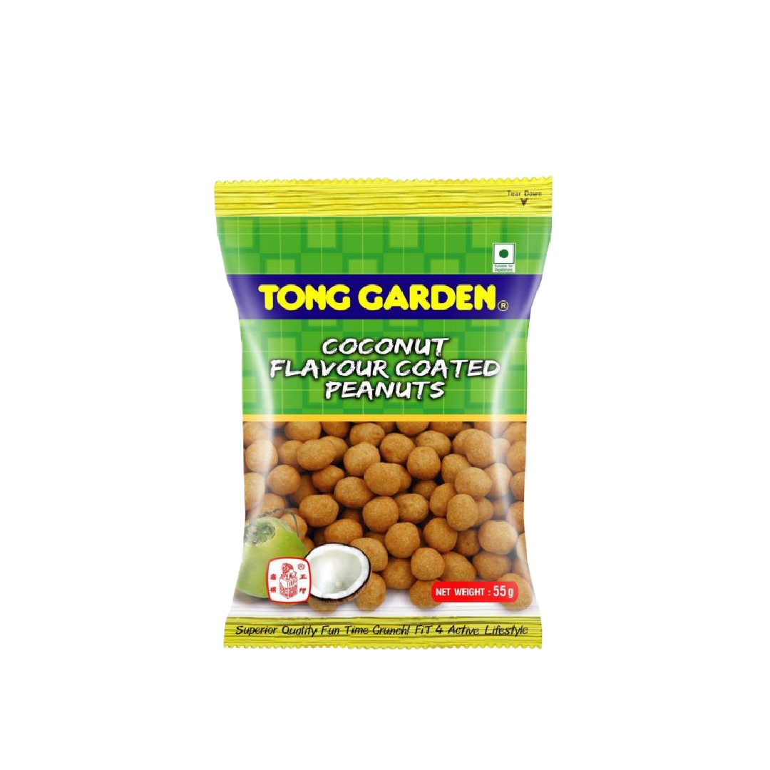 Tong Garden - Coconut Coated Peanuts (45g) (120/carton) – Tasty Snack Asia