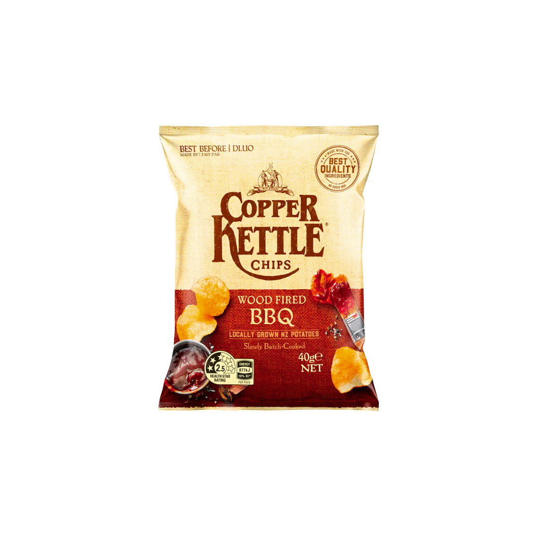 Copper Kettle - Wood Fired BBQ Chips (40g)(24/carton) – Tasty Snack Asia