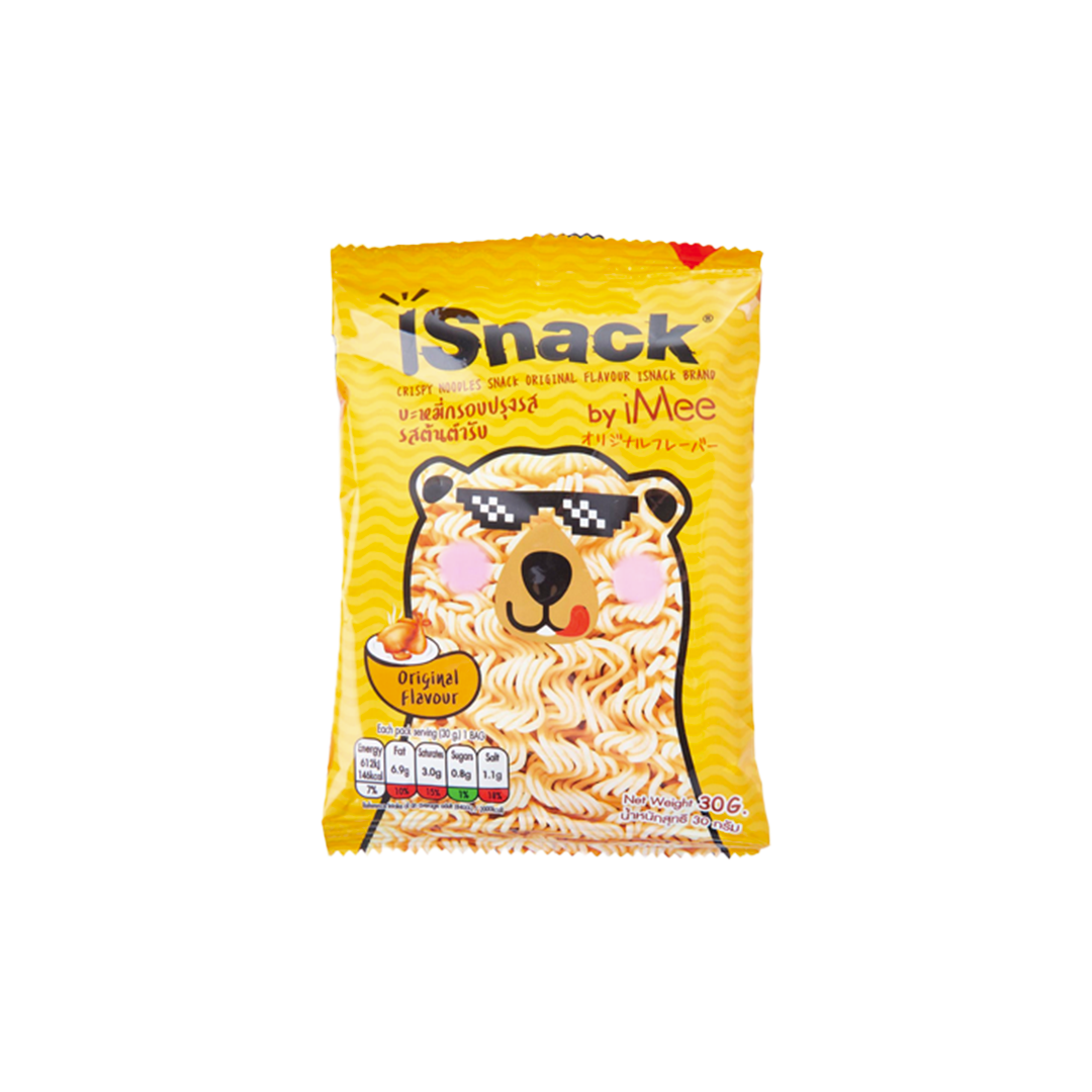 Isnack - Crispy Original Noodle Snacks (30g) (120/carton) – Tasty Snack ...