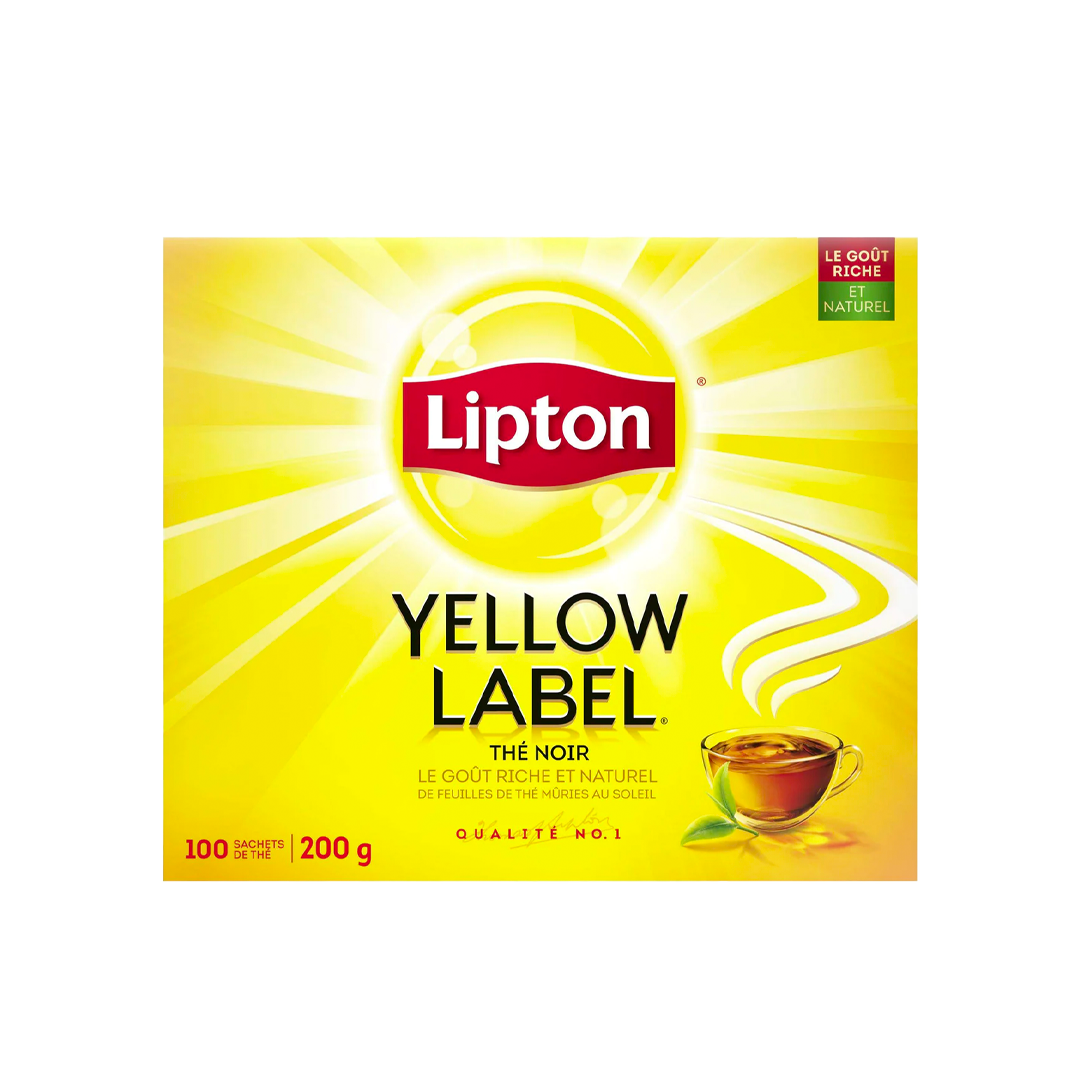 Lipton - Yellow Label Tea (200g) (100/pack) (12/carton) – Tasty Snack Asia