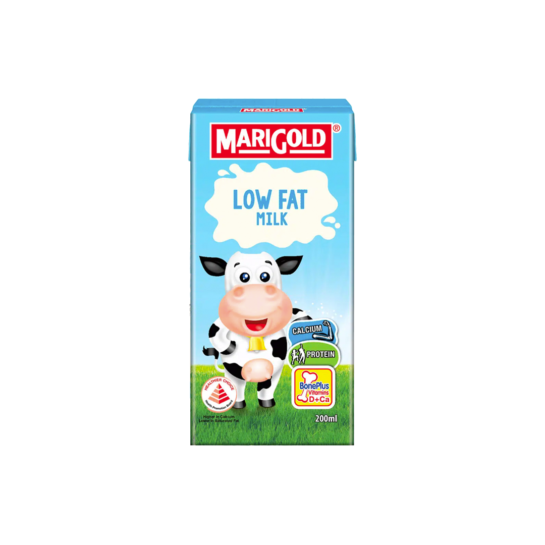 Marigold - UHT Milk Low Fat (200ml) (24/carton) – Tasty Snack Asia