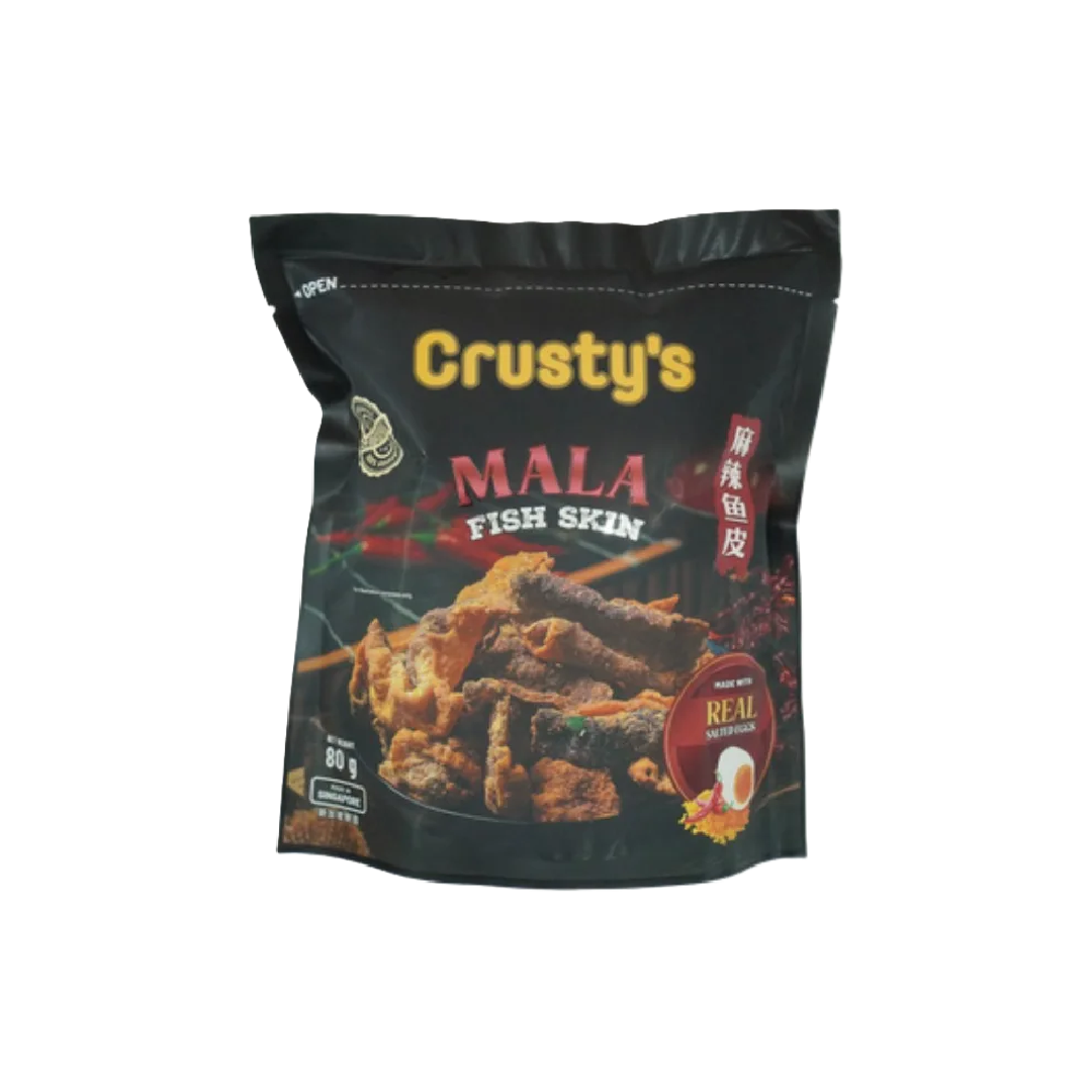 Crusty's - Mala Fish Skin (80g) (12/carton) – Tasty Snack Asia