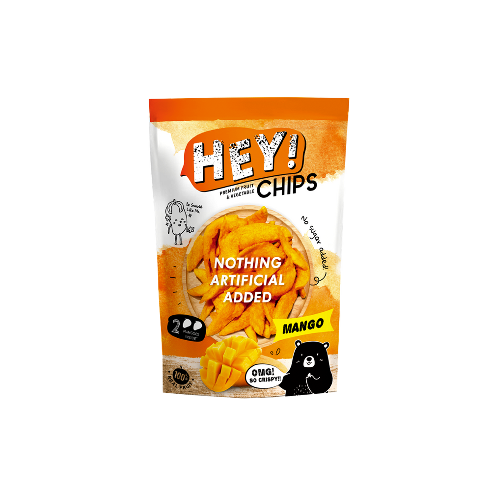 Hey! Chips - Mango Chips (500g) (5/cartons) – Tasty Snack Asia