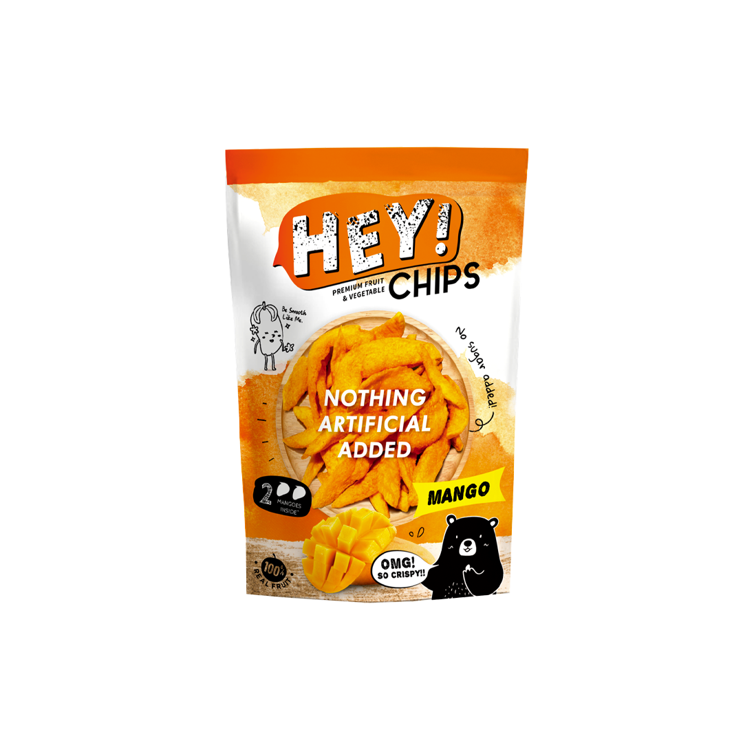 Hey! Chips - Mango Chips (500g) (5/cartons) – Tasty Snack Asia