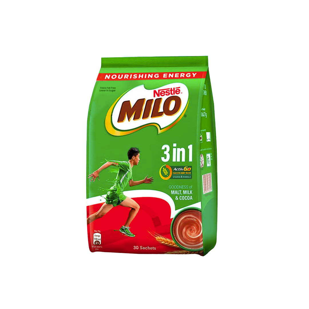 Nestle - Milo 3 in 1 (27g) (30/pack) (12/carton) – TastySnackAsia