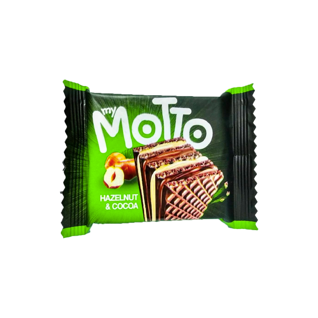 Motto - Hazelnut Wafer (34g) – TastySnackAsia