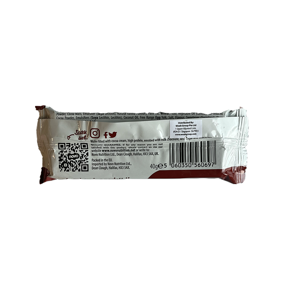 Nova - Protein Milk Chocolate Wafer (40g) (12/carton) – Tasty Snack Asia