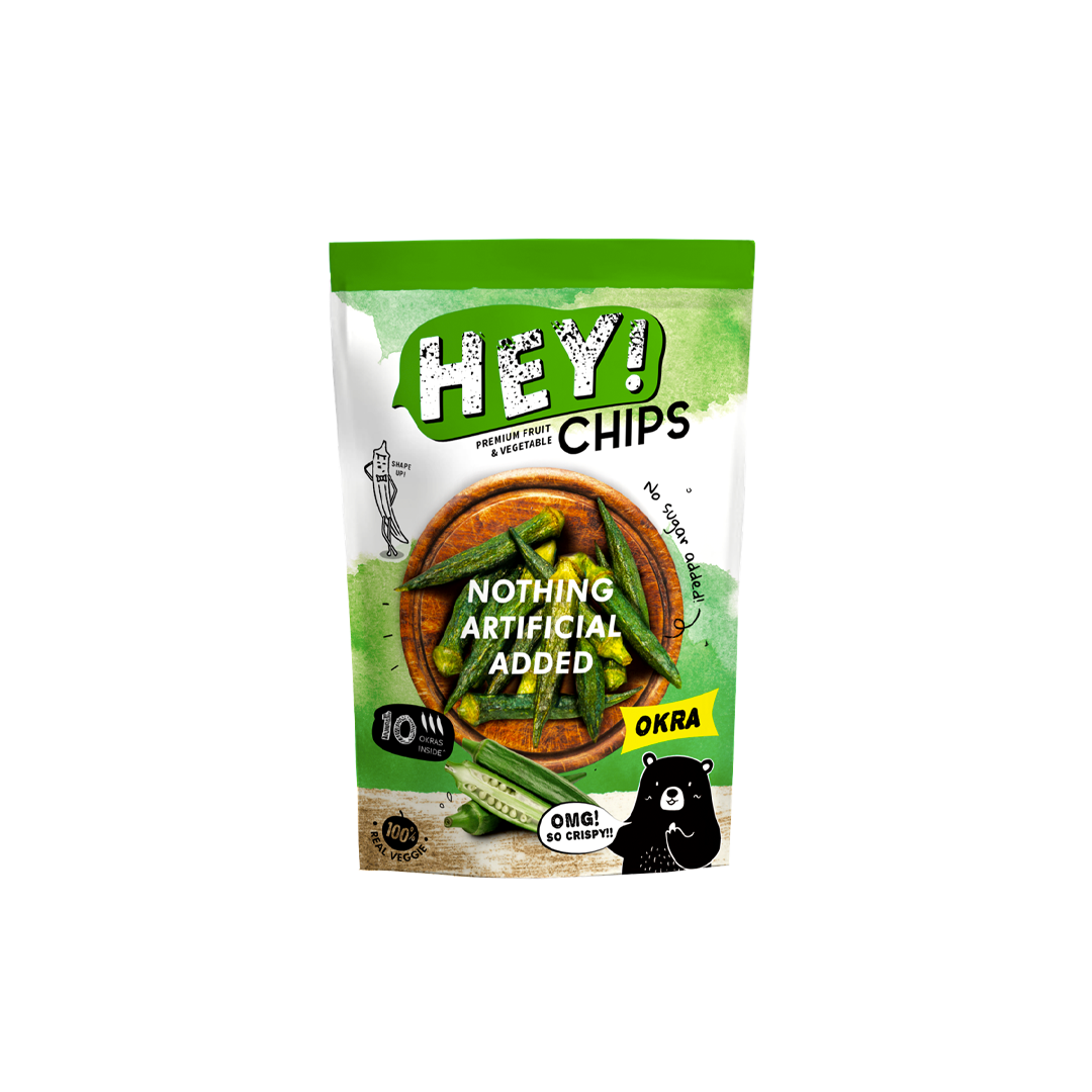 Hey! Chips - Okra Chips (250g) (5/carton) – Tasty Snack Asia