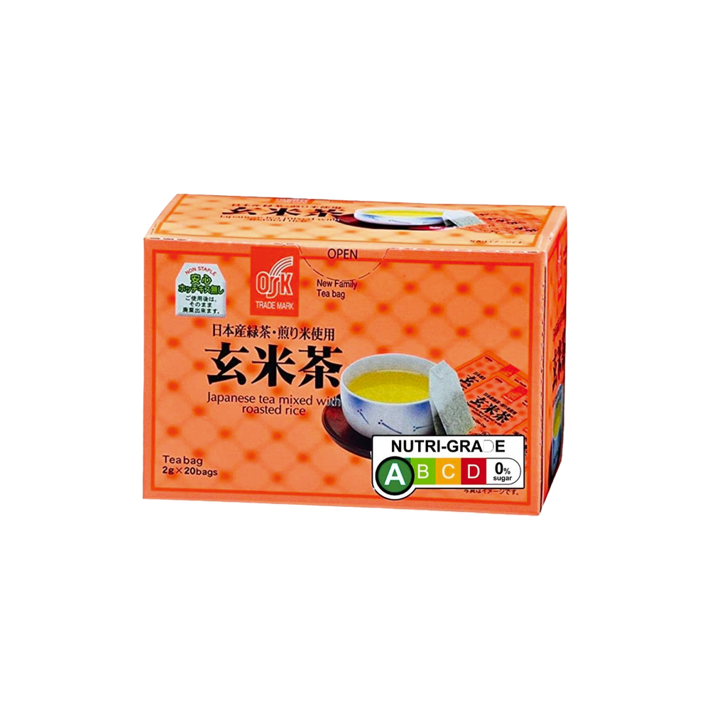 OSK - Japanese Green Tea Bags with Roasted Rice (100g) (50/pack) (12/c ...