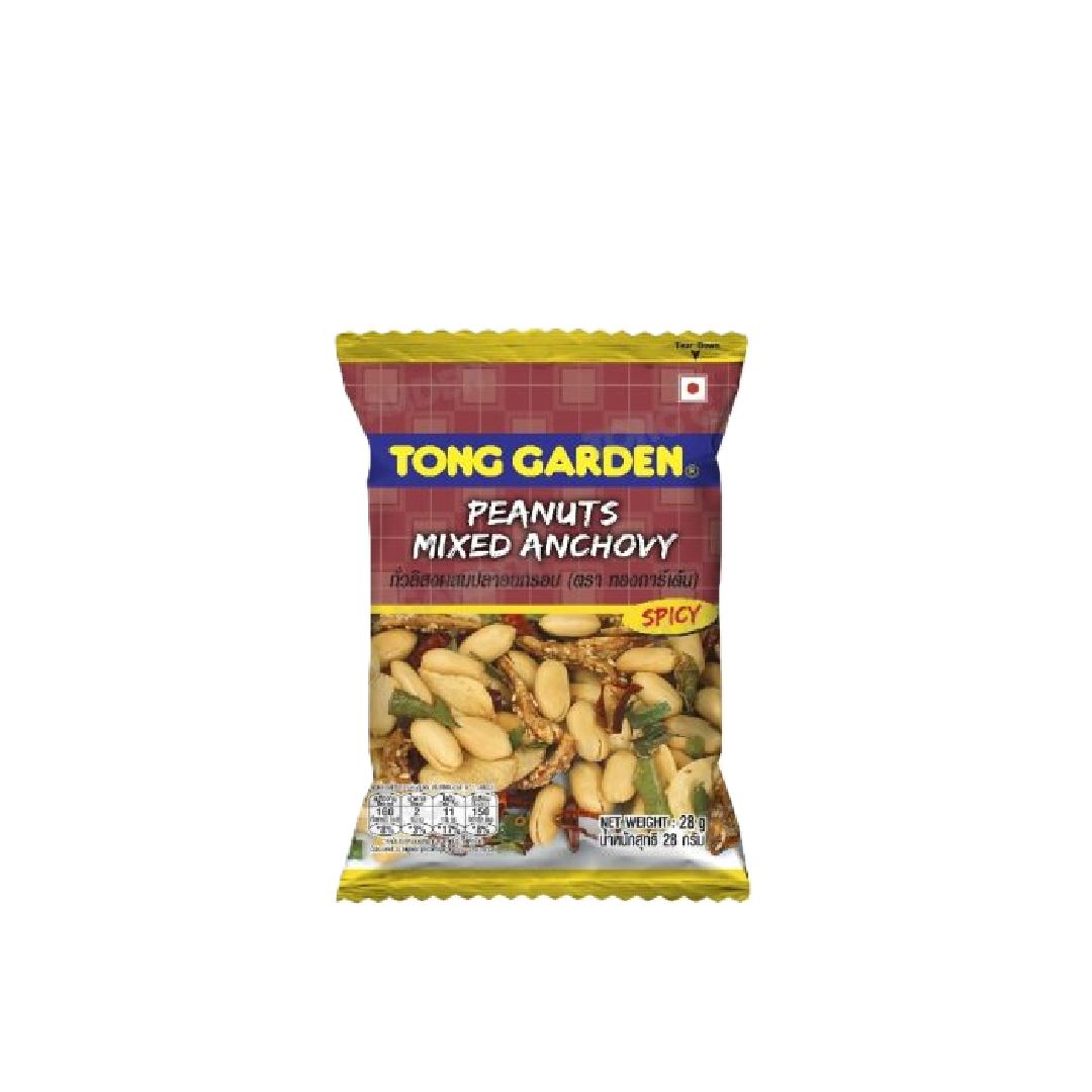 Tong Garden - Peanuts Mixed Anchovy (28g) (120/carton) – Tasty Snack Asia