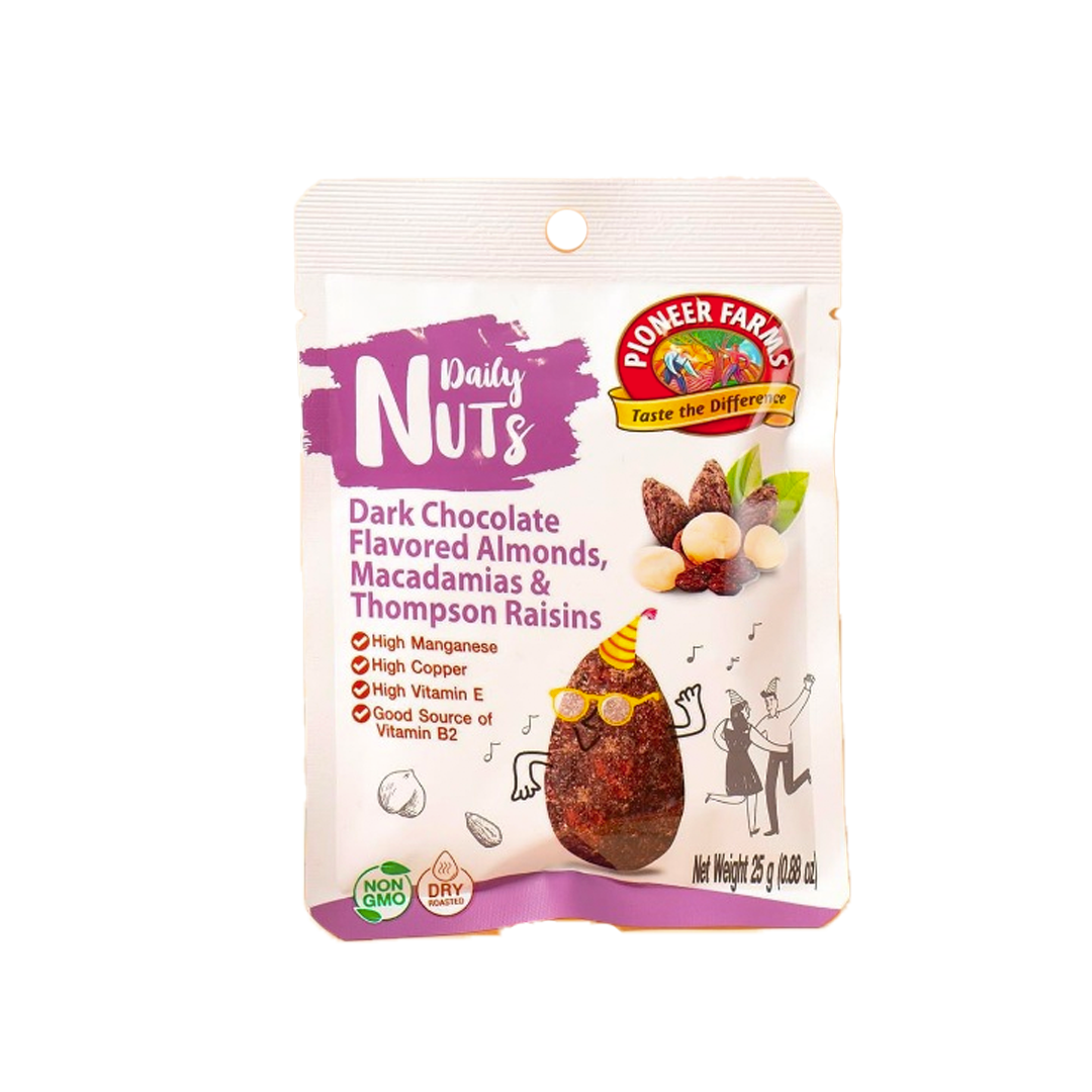 Pioneer Farms - Daily Nuts Dark Chocolate Flavoured Almonds, Macadamia ...