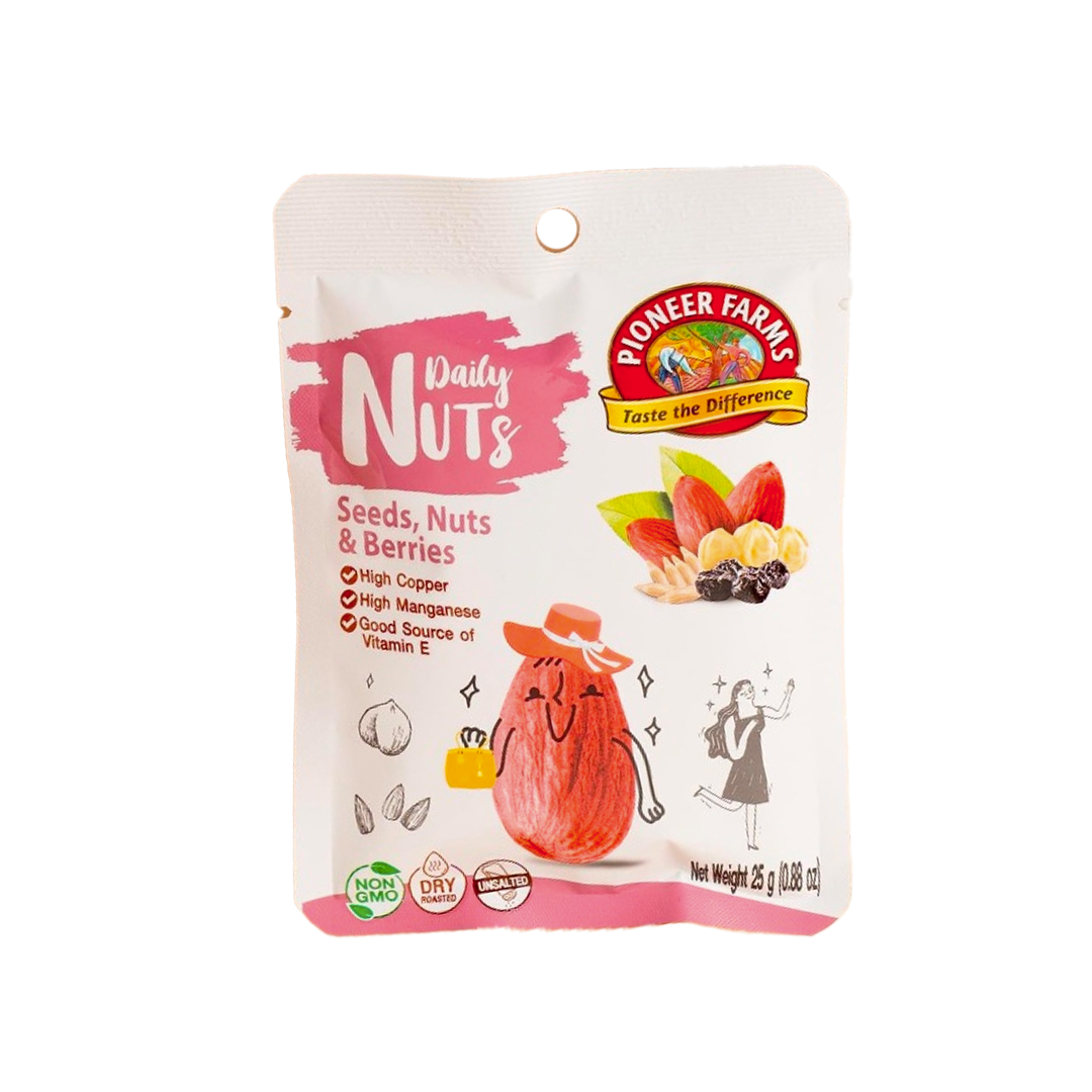 Pioneer Farms - Daily Nuts Seeds, Nuts & Berries (25g) (36/carton ...