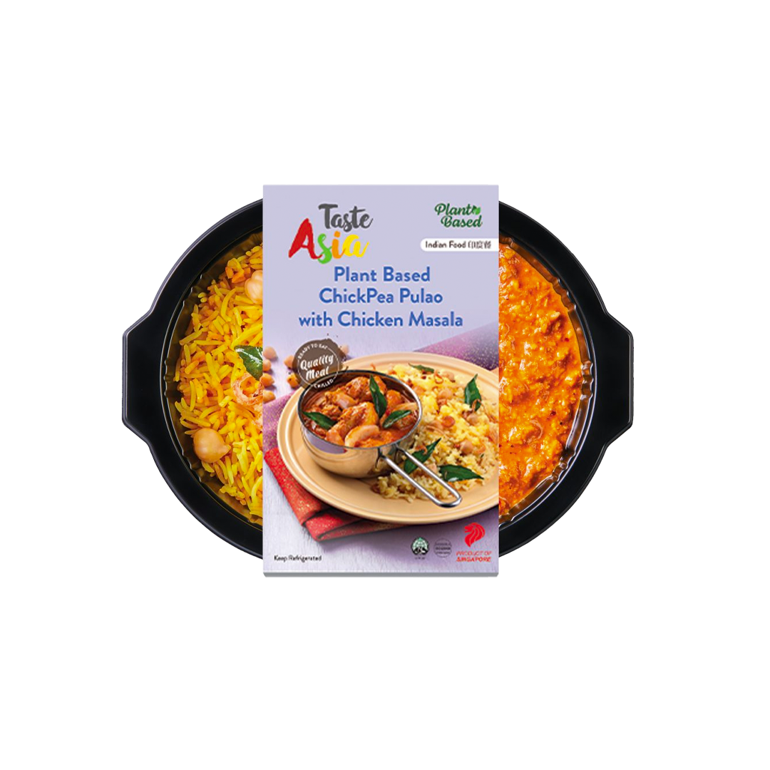 Plant Based ChicPea Pulao with Chicken Masala – Tasty Snack Asia