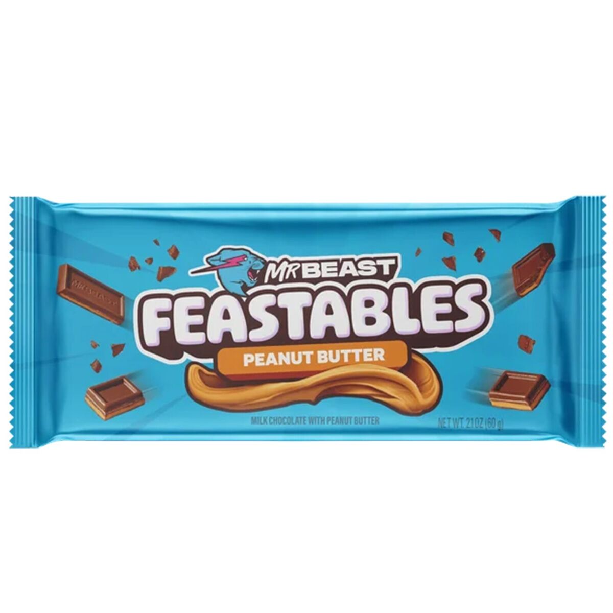 MrBeast Feastables - Peanut Butter Chocolate (35g) (24/carton ...