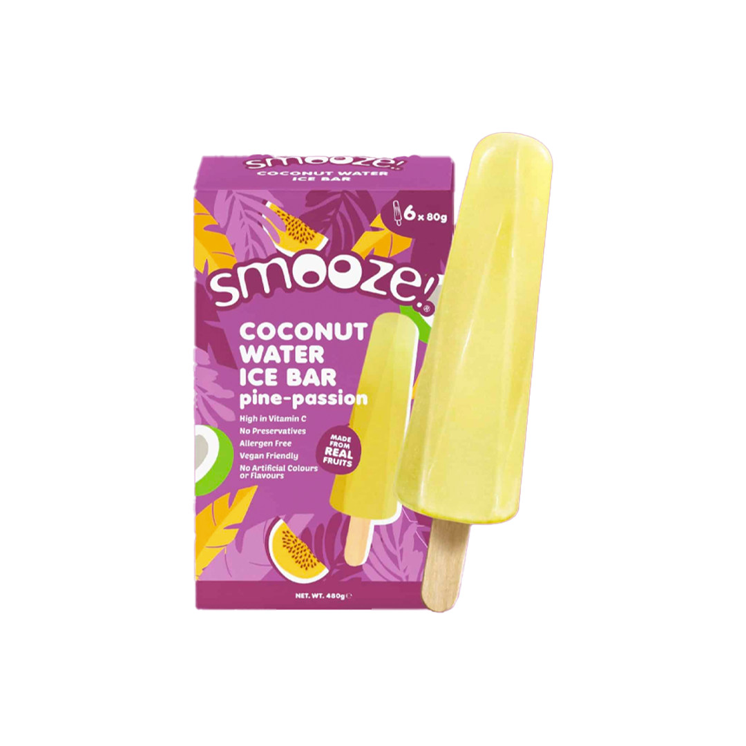 Smooze! - Pine Passion Coconut Water Ice Bar (80g) (100/carton) – Tasty ...