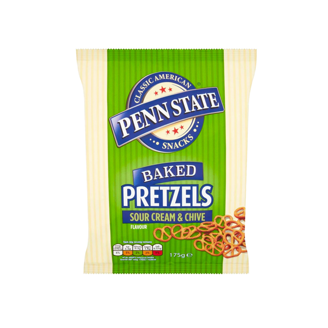 Penn State Snacks - Sour Cream and Chive Baked Pretzels (22g) (8/carto ...