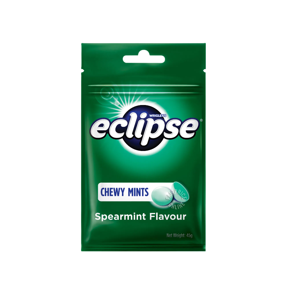 Wrigley's - Eclipse Spearmint Chewy Mints (45g) (20/carton) – Tasty ...