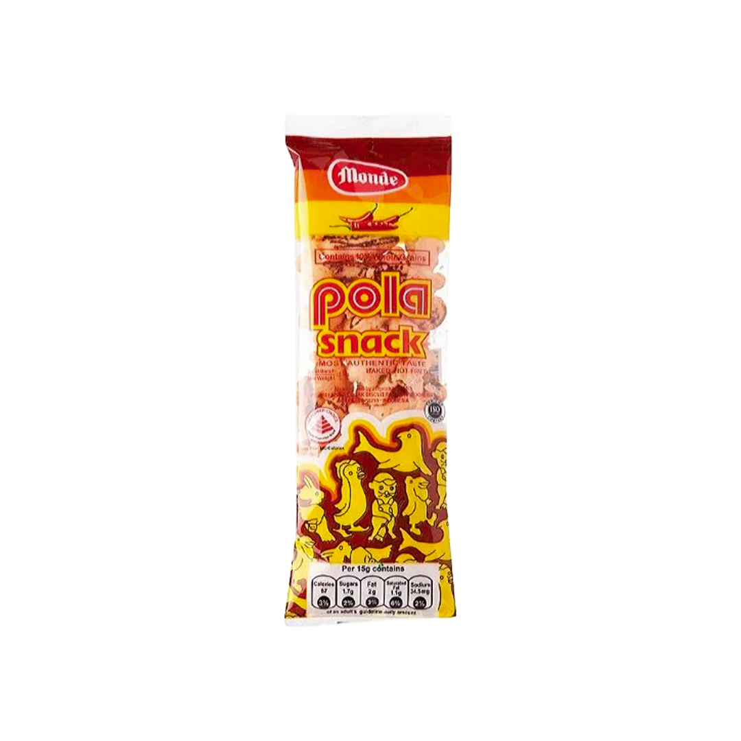 Monde - Spicy Pola Snack (15g) (10/carton) – Tasty Snack Asia