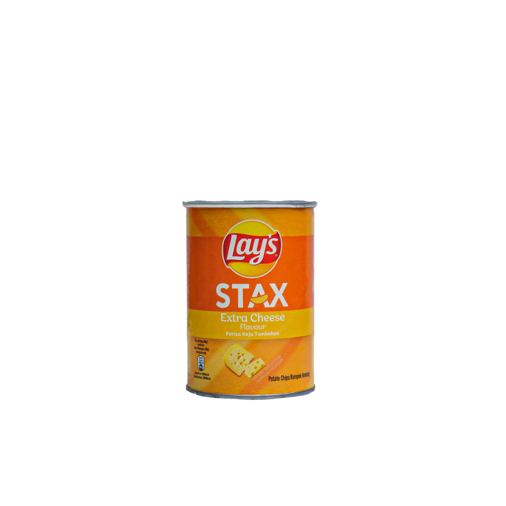 Lay's - Stax Extra Cheese Potato Chips (38g) (36/carton) – Tasty Snack Asia