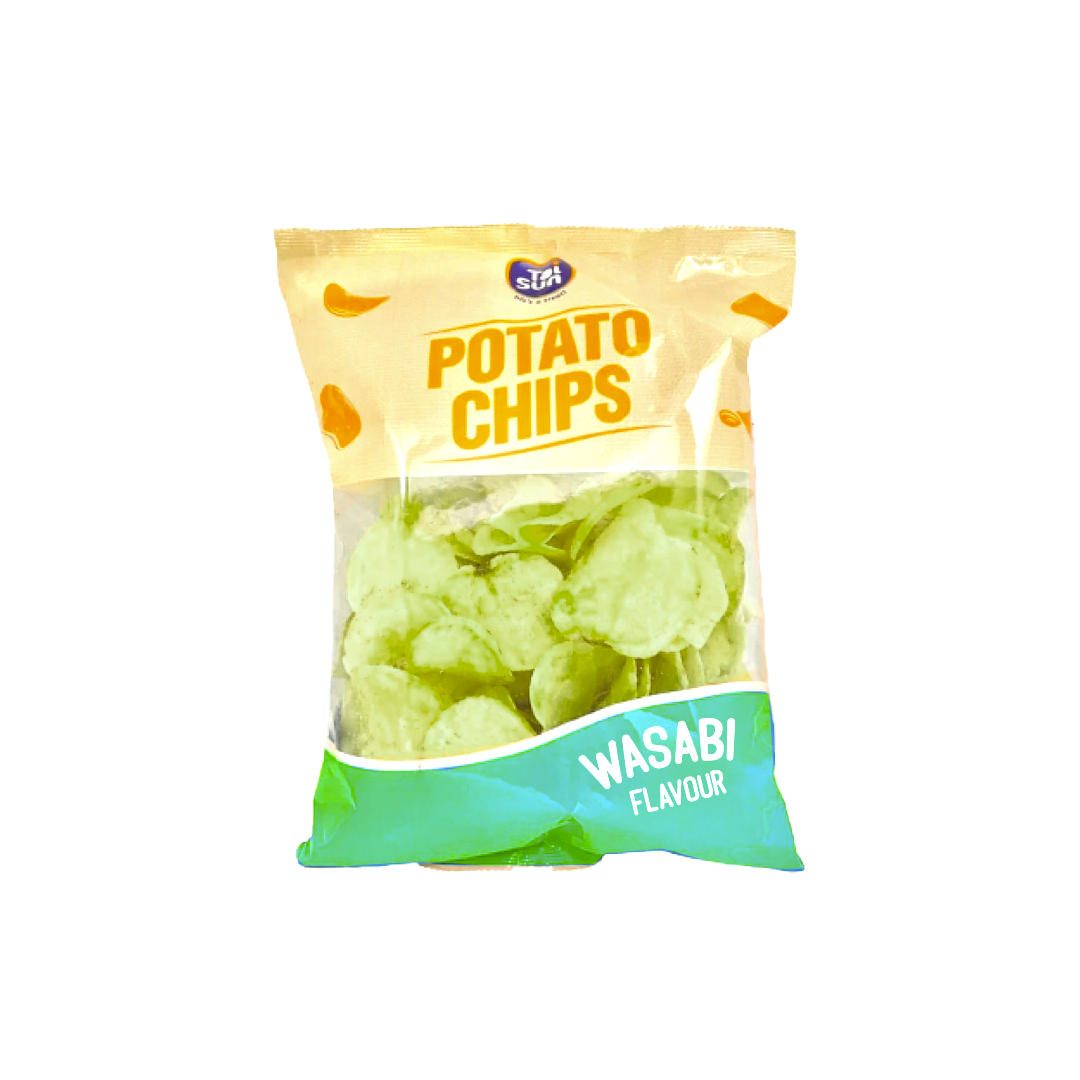 TaiSun - Wasabi Flavoured Potato Chips (200g) (10/carton) – Tasty Snack ...