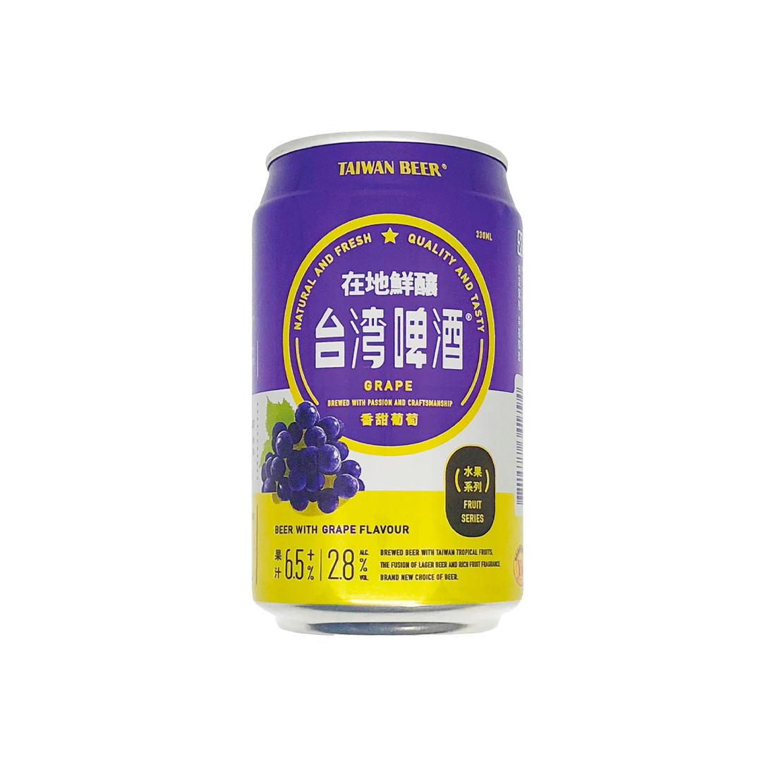 Taiwan Beer - Grape Flavoured Beer (330ml) (24/carton) – Tasty Snack Asia