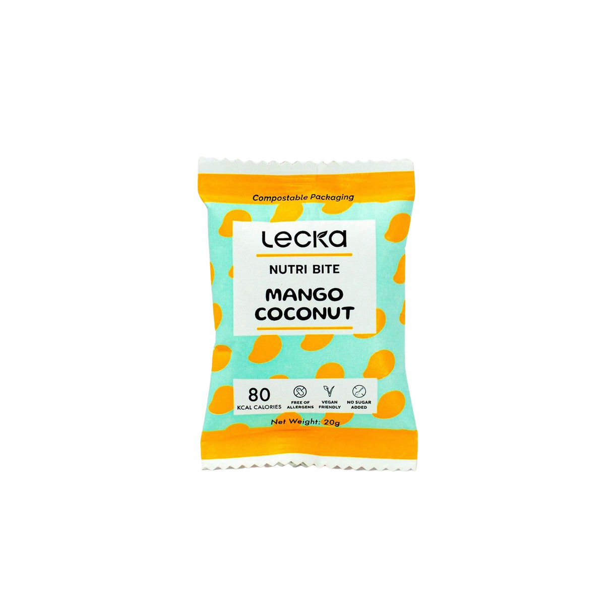 Lecka - Mango Coconut Nutri Bites (20g) (18/carton) – Tasty Snack Asia