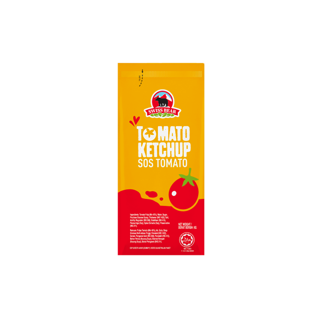 Swiss Bear Brand - Tomato Ketchup Sachets (9g) (1000/carton) – Tasty ...