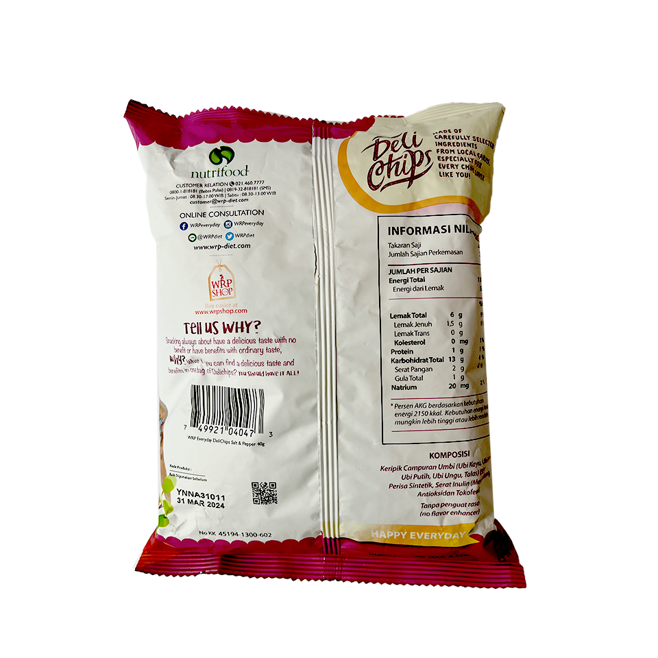Wrp Everyday - Deli Salt and Pepper Flavour Chips (40g) (24/carton ...