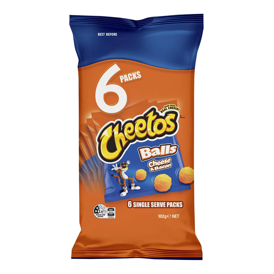 Cheetos - Cheese & Bacon Balls (6/pack) (102g) (12/carton) – Tasty ...