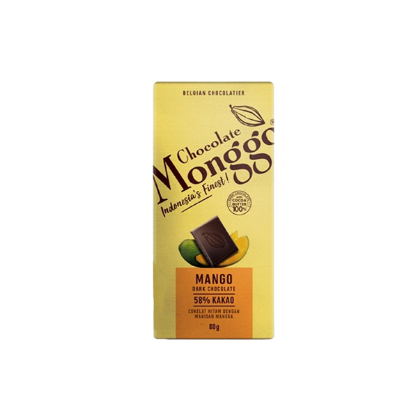 Chocolate Monggo - Dried Mango Dark Chocolate 58% Cacao (80g ...