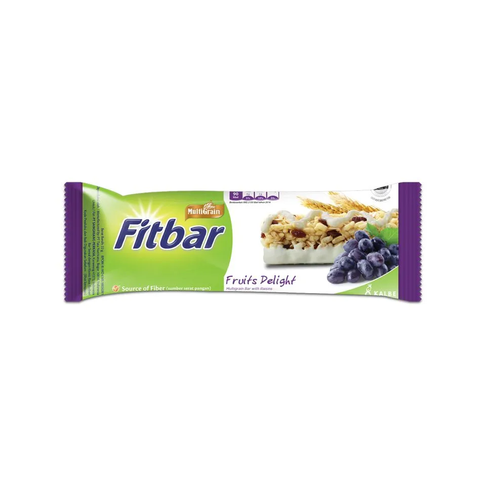 Fitbar - Fruits Delight Multigrain Bar (20g) (72/carton) – Tasty Snack Asia