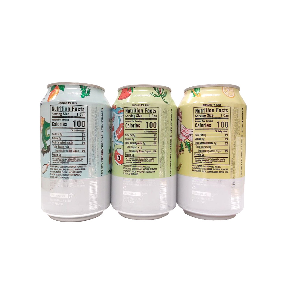 Fruit Smash - Berry Blast, Pink Lemonade, Tropical Punch Hard Seltzer ...