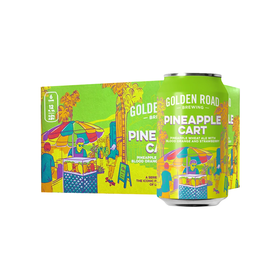 Golden Road - Pineapple Cart Wheat Ale With Pineapple, Blood Orange an ...