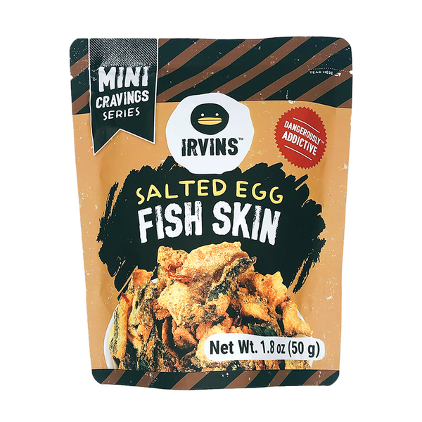Irvins - Salted Egg Fish Skin (50g) – TastySnackAsia