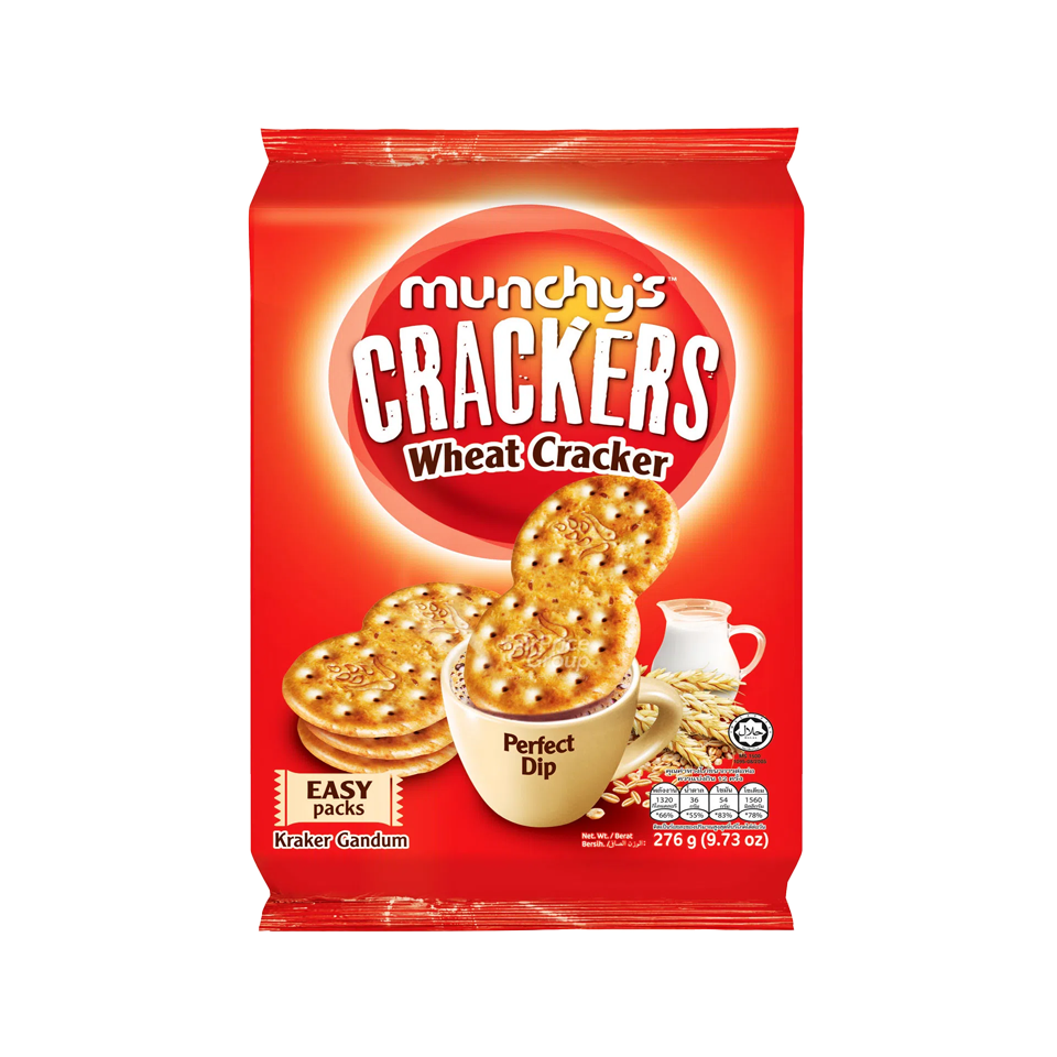 Munchy's - Wheat Crackers (276g) (12/carton) – Tasty Snack Asia