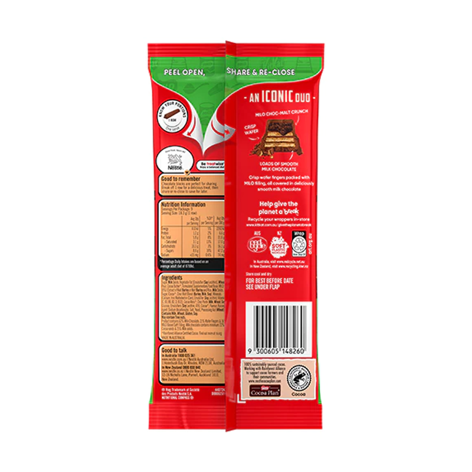 Nestle - Milo Kit Kat Block (165g) (13/carton) – Tasty Snack Asia