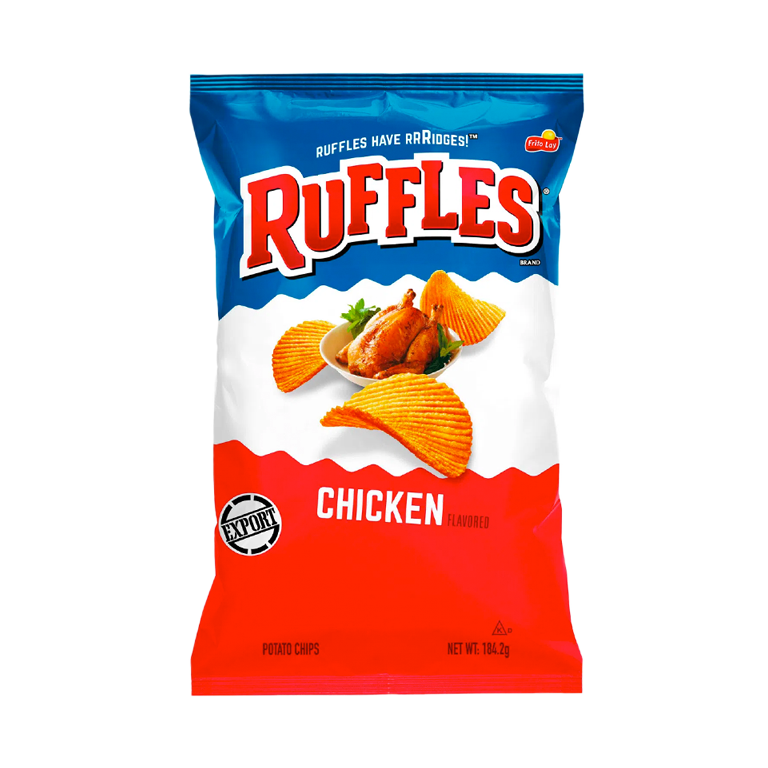 Ruffles - Chicken Flavour Potato Chips (184g) (12/carton) – Tasty Snack ...