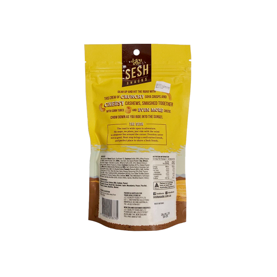 Sesh Snacks - The Fair Dinkum Easy Rider Cheesy Nut Mix (130g) (12/car ...