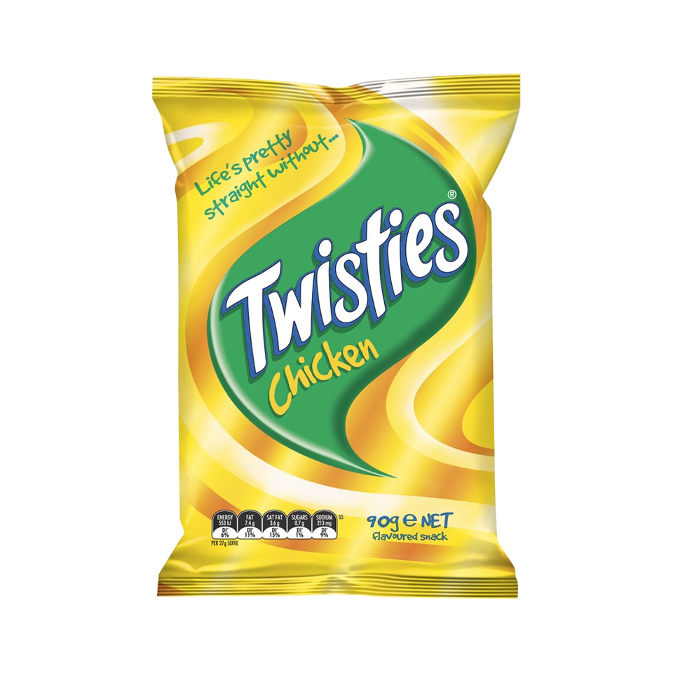 Twisties - Chicken Flavoured Snack (90g) (23/carton) – Tasty Snack Asia
