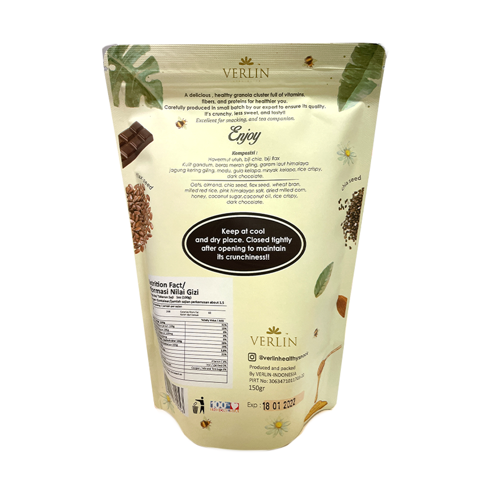 Verlin - Dark Chocolate Almond Clusters (150g) (12/carton) – Tasty ...